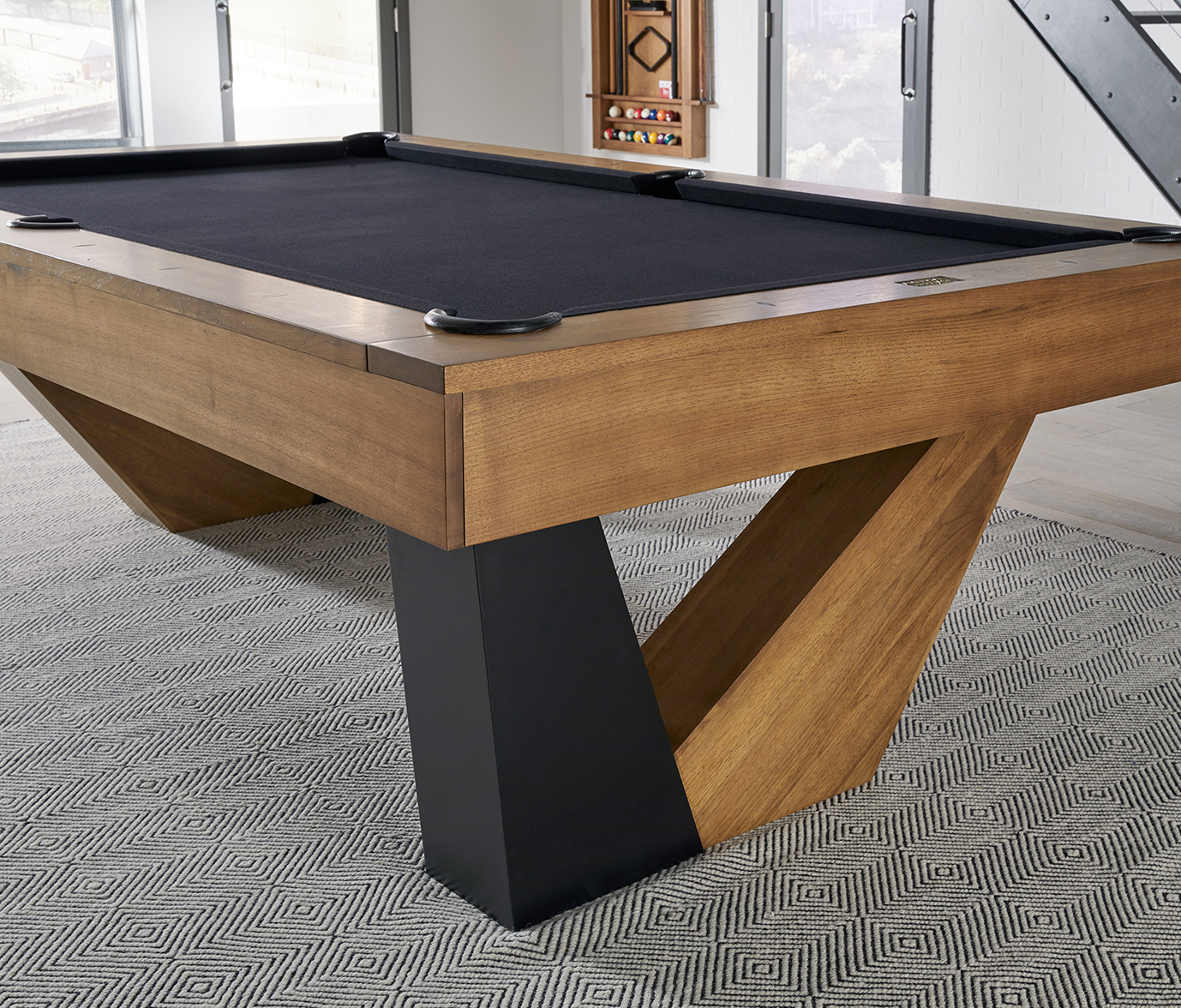 Annex 8' Pool Table (Brushed Walnut) | American Heritage Billiards