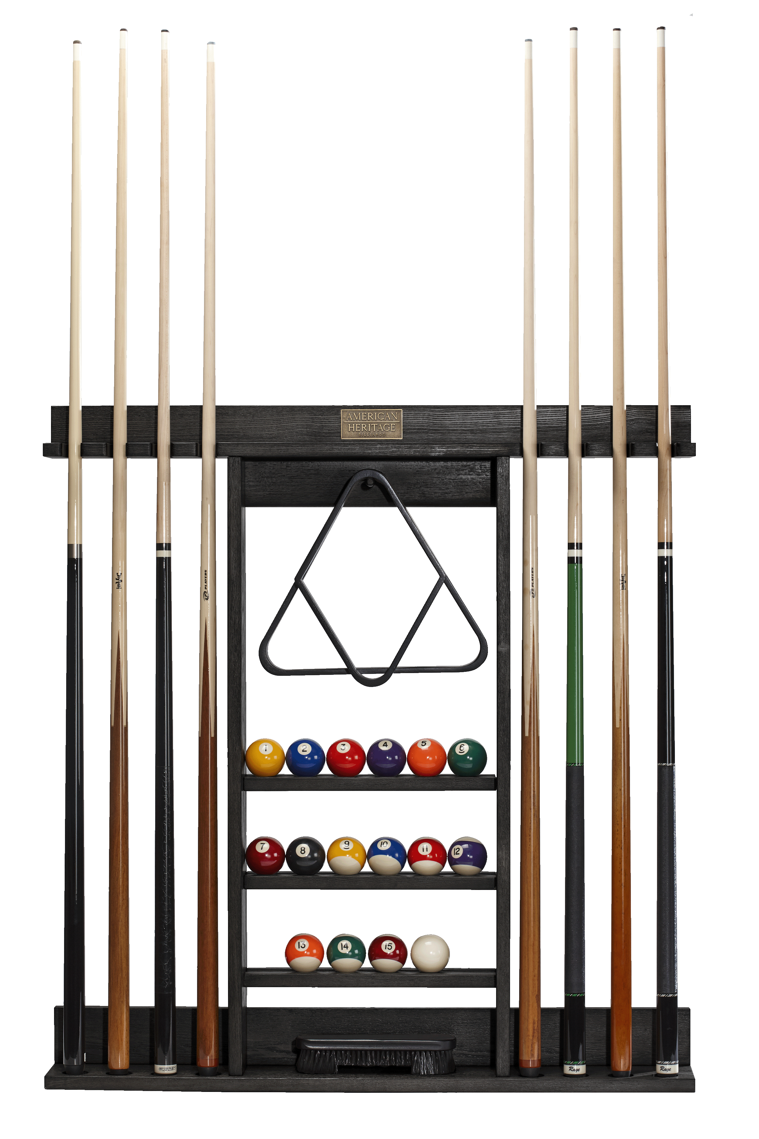 Bluegrass Wall Rack (Black Ash) | American Heritage Billiards