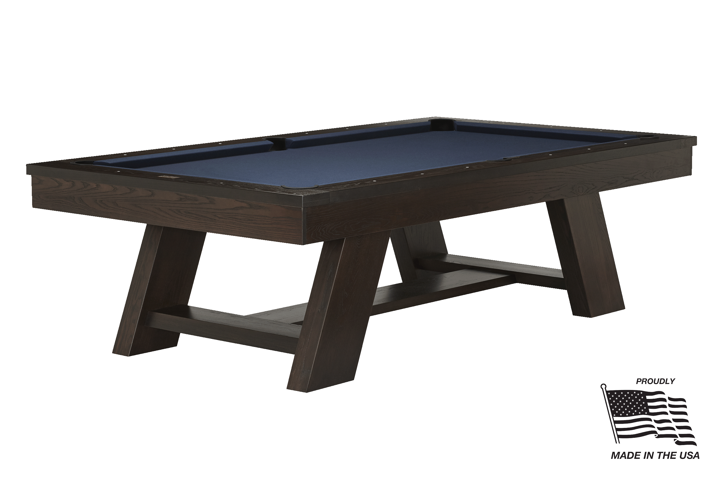 Deerfield 8' Pool Table (Dark Walnut) | American Heritage Billiards